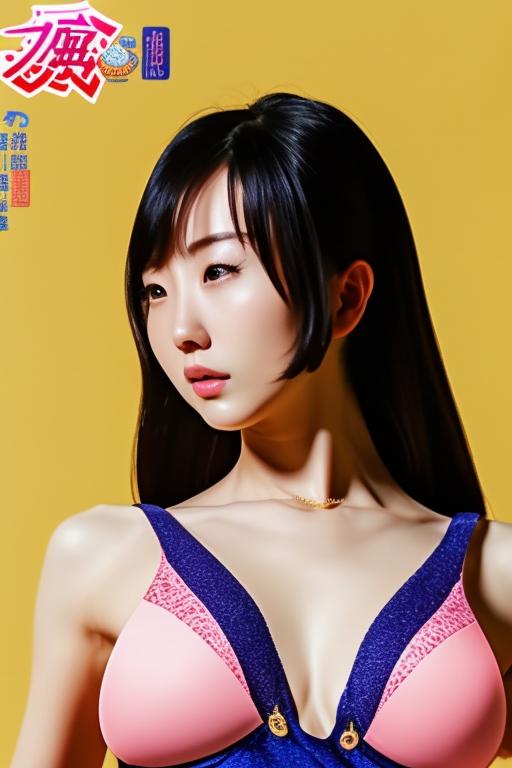 穿着油亮丝袜的巨乳美女 | ImageEditor.AI